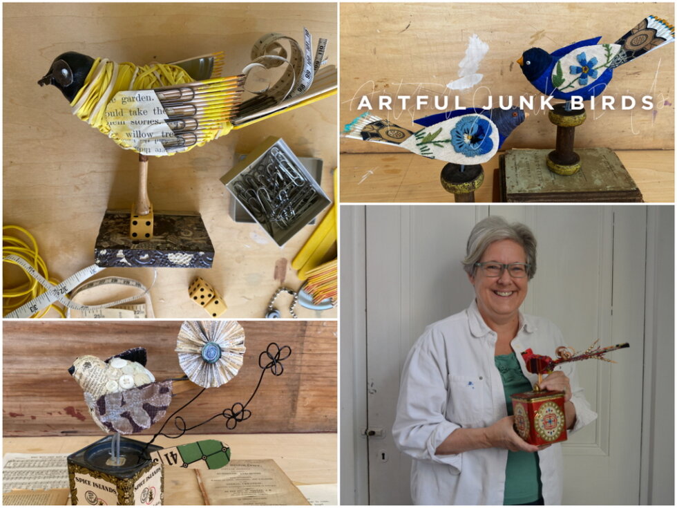 Artful Junk Birds with Lori Siebert - Jeanne Oliver